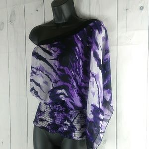 Hot Tempered | Tops | Hottempered One Sleeve Blouse Large | Poshmark
